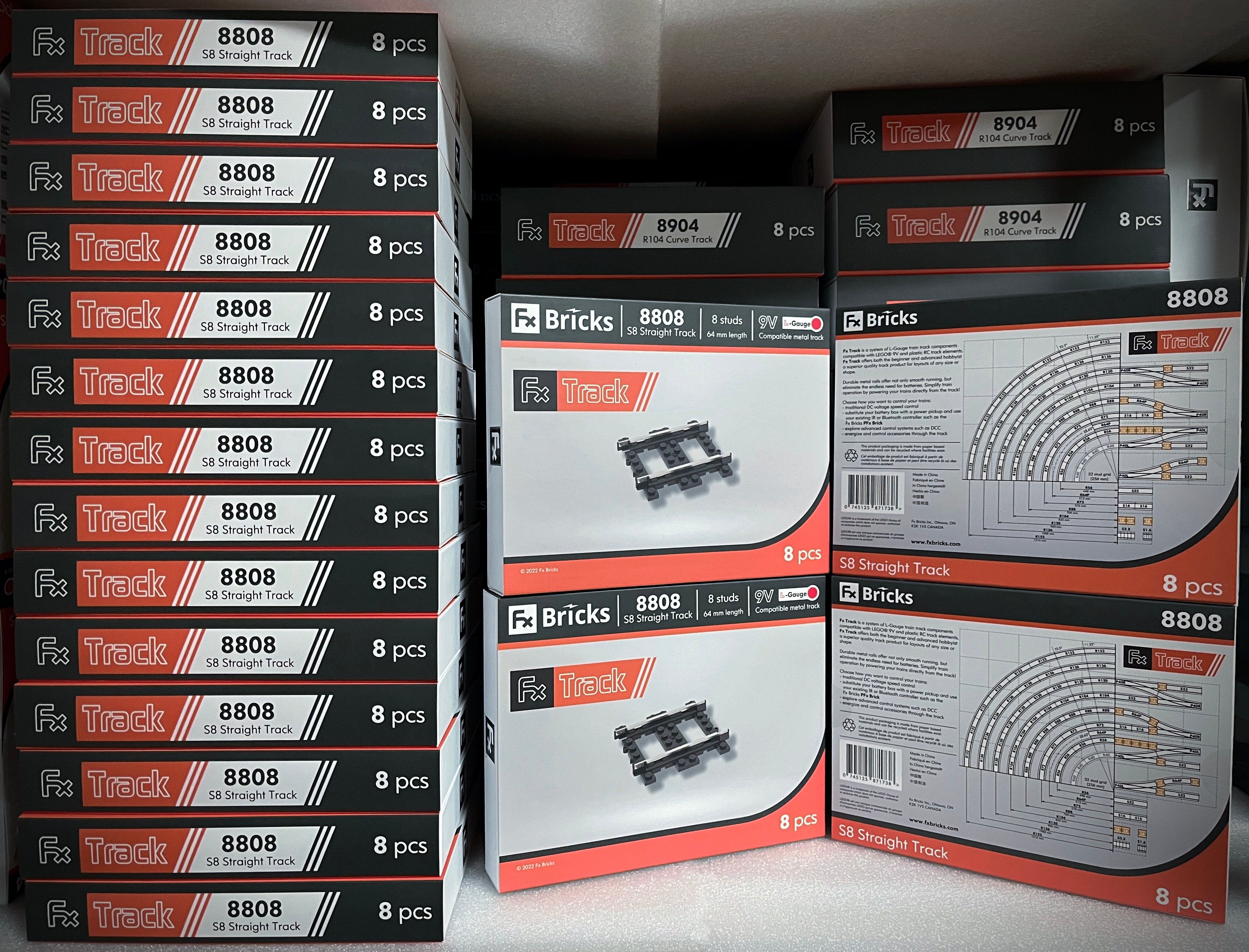 New S8 Straight Track Stock (limited quantities) – Fx Bricks